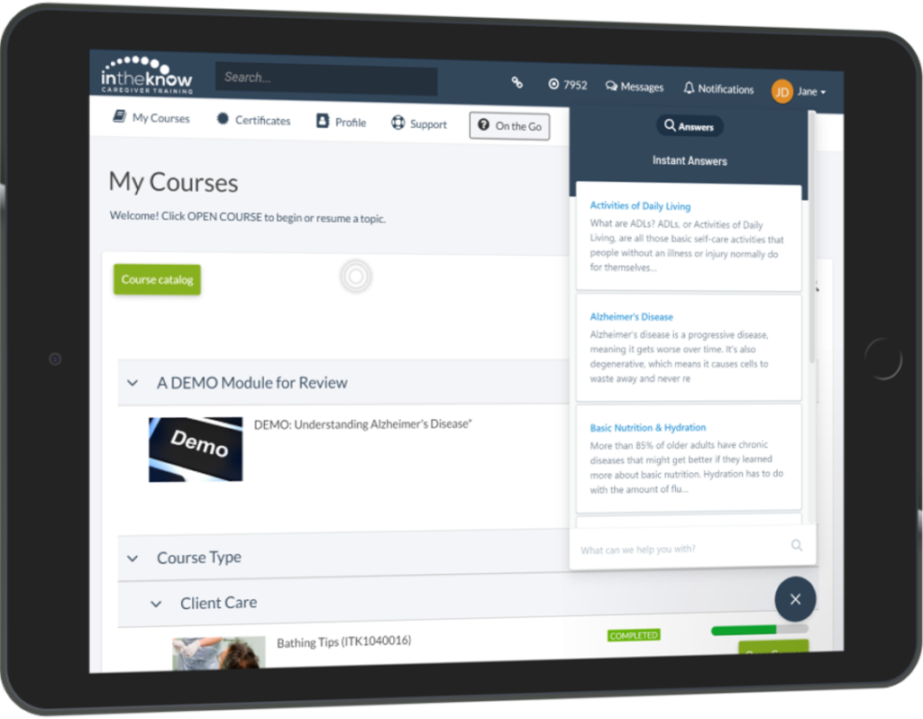 Exciting In the Know Updates for 2019 - In The Know Caregiver Training